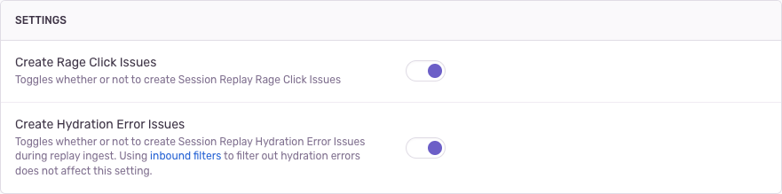 Replay Issues | Sentry for Angular